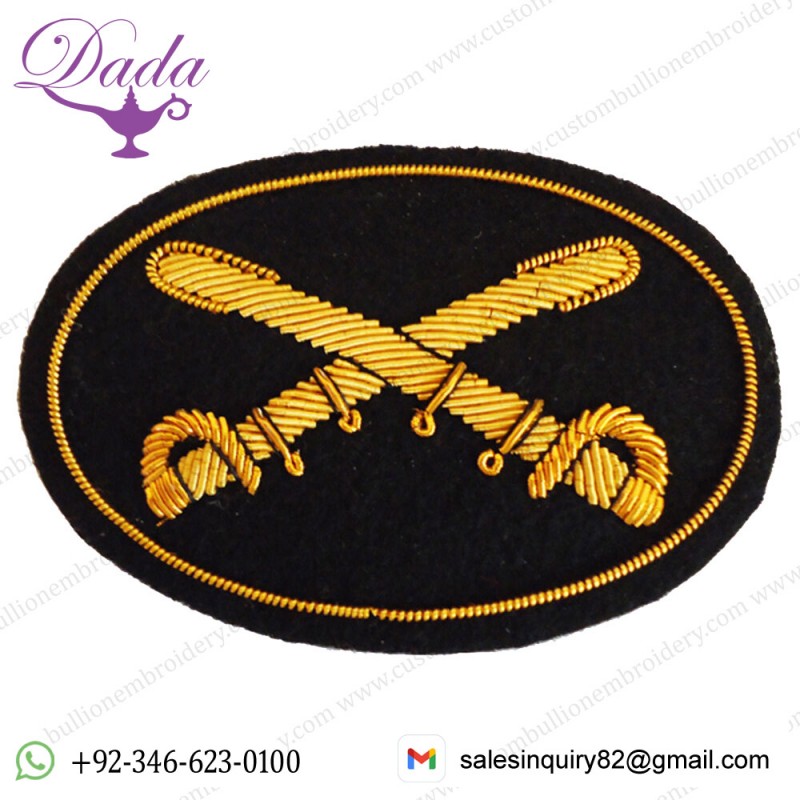 AMERICAN CIVIL WAR CAVALRY OFFICERS GOLD BRAIDED SWORDS KEPI BADGE WAR