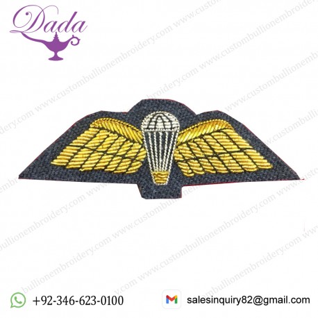 RAF Royal Air force Gold Wing Handmade Bullion Badges Hand Embroidery