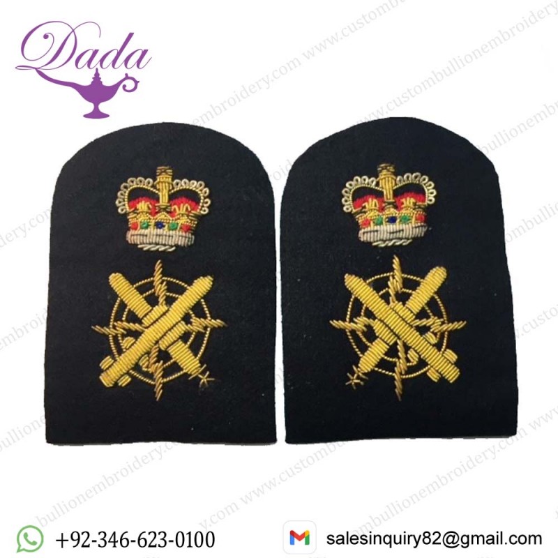 Chief Petty Officer CSO Collar Rank Rate Gold Wire Badge Royal Bullion