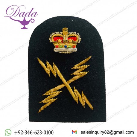 Gold Wire Bullion POET Rate Badge Bullion Wire Badges, Customize badge