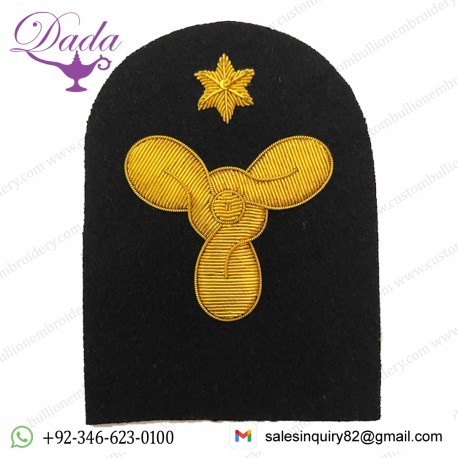 MT 1 Star Gold Wire Bullion Rate Badge Military Blazer Badge Australia