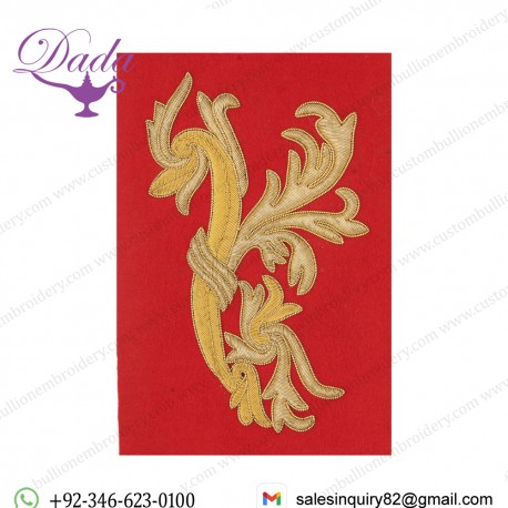 Gold Bullion Wire Embroidered Badges Royal Military Police Blazer
