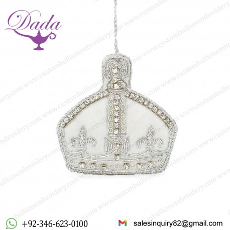 Queen Victoria's crown luxury embroidered hanging decoration Hand