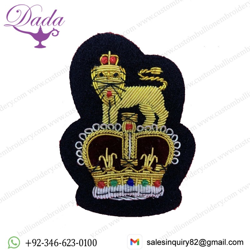 Staff Officer Badge, Army, Military, Staff Officers Handmade Bullion