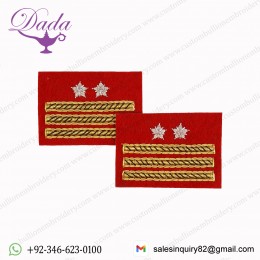 ITALIAN Ranks Gala First Lieutenant Army Bullion Wire Badges Infantry