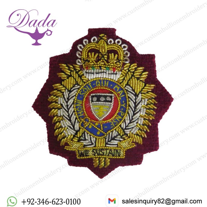 Royal Logistic Corps (Airborne Units) On Airborne Maroon with Queen E