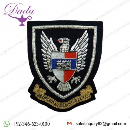 hand embroidery military bullion badges Hand Embroidered Badges,