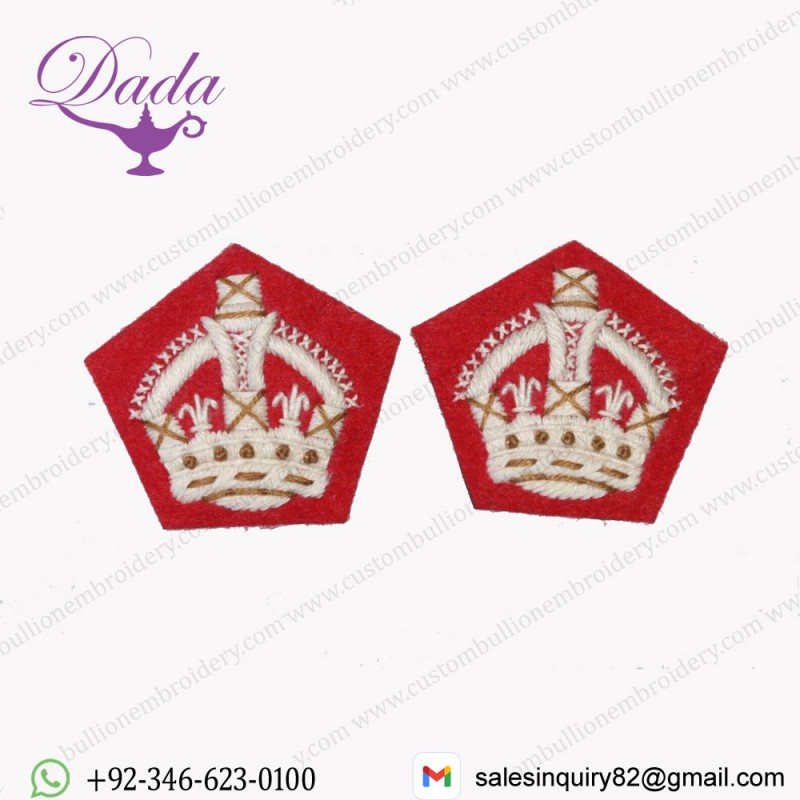 WWII BRITISH CANADIAN ARMY INFANTRY RANK MAJOR OFFICER'S CROWN REPLICA