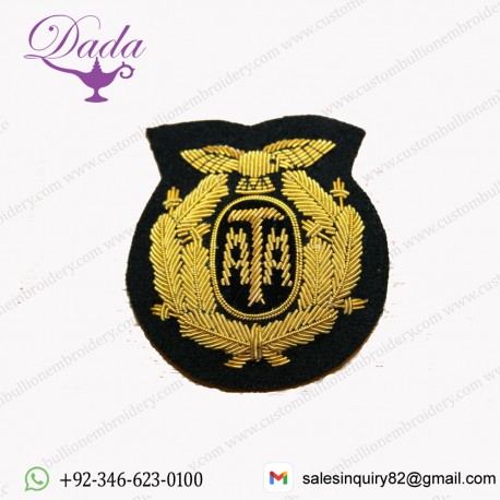 ATA AIR TRANSPORT AUXILIARY R.A.F. A.T.A VISOR PEAK HAT CAP BADGE WW2