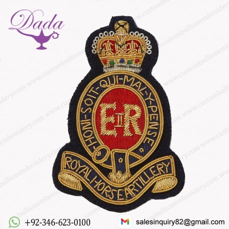ROYAL HORSE ARTILLERY BLAZER BADGE Blazer Badges Family Crests, Royal