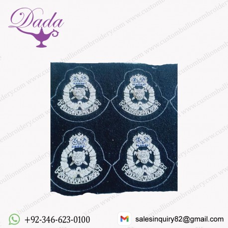 Malaysia Royal Police Insignia Patch Hand Embroidered Polis Diraj a