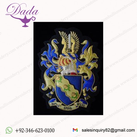 faimly crest Club Badge Hand Embroidered Badges, Embroideries Family
